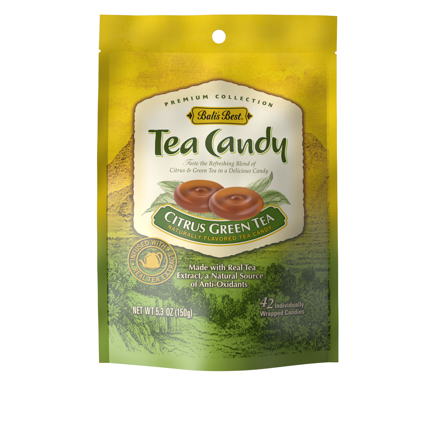 Bali's Best Citrus Green Tea Candy [12 x 150g] - County Food Services